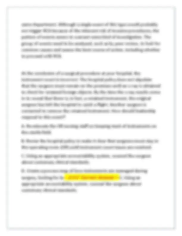 CPPS IHI Practice Exam: Patient Safety Questions & Answers | Quizzes ...