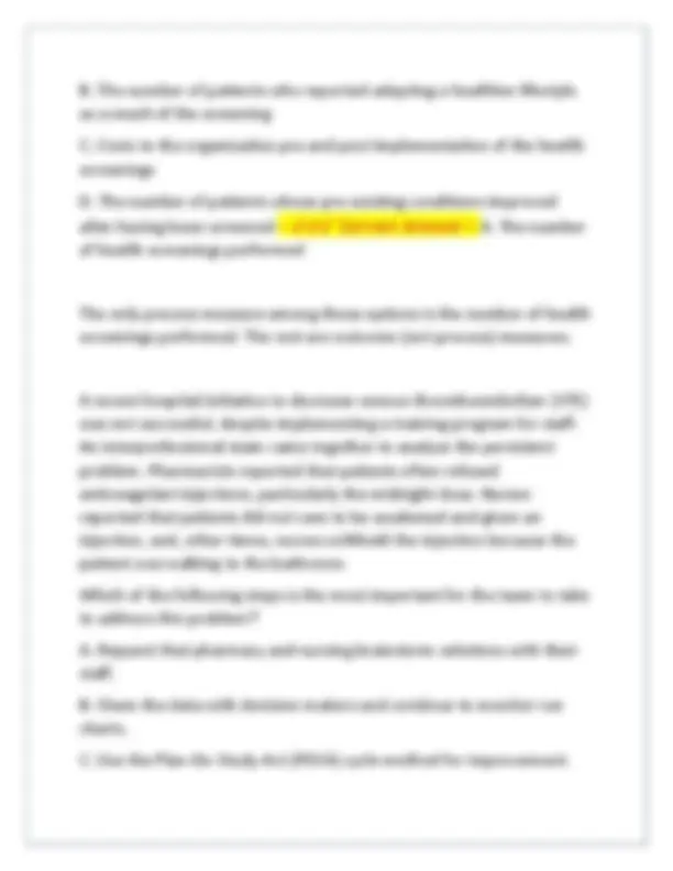 CPPS IHI Practice Exam: Patient Safety Questions & Answers | Quizzes ...