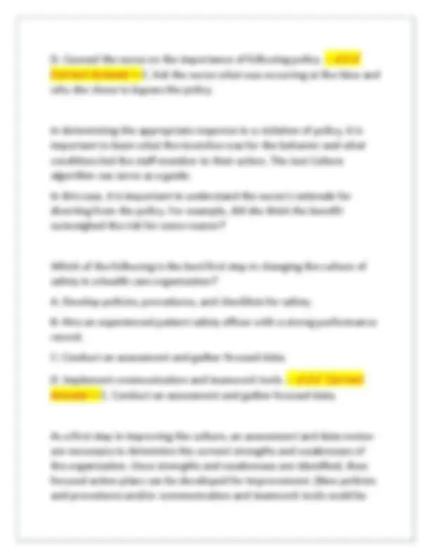 CPPS IHI Practice Exam: Patient Safety Questions & Answers | Quizzes ...