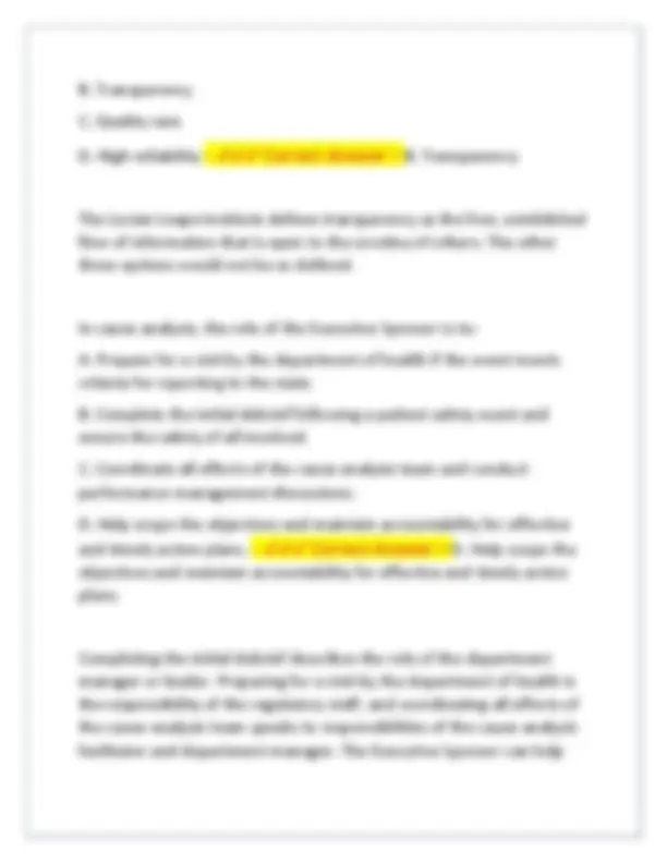 CPPS IHI Practice Exam: Patient Safety Questions & Answers | Quizzes ...