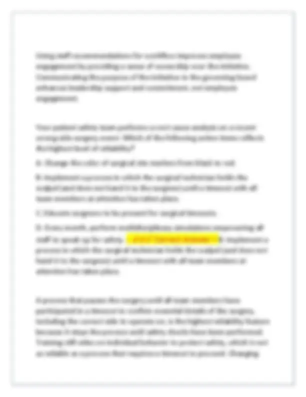 CPPS IHI Practice Exam: Patient Safety Questions & Answers | Quizzes ...