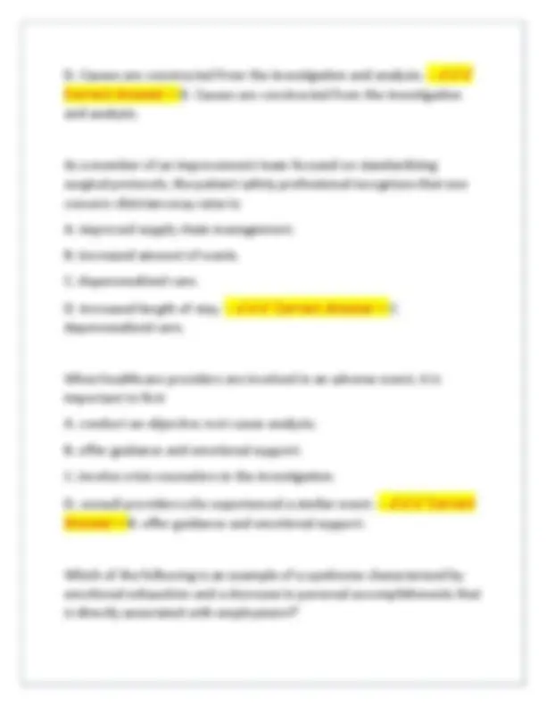 CPPS IHI Practice Exam: Patient Safety Questions & Answers | Quizzes ...