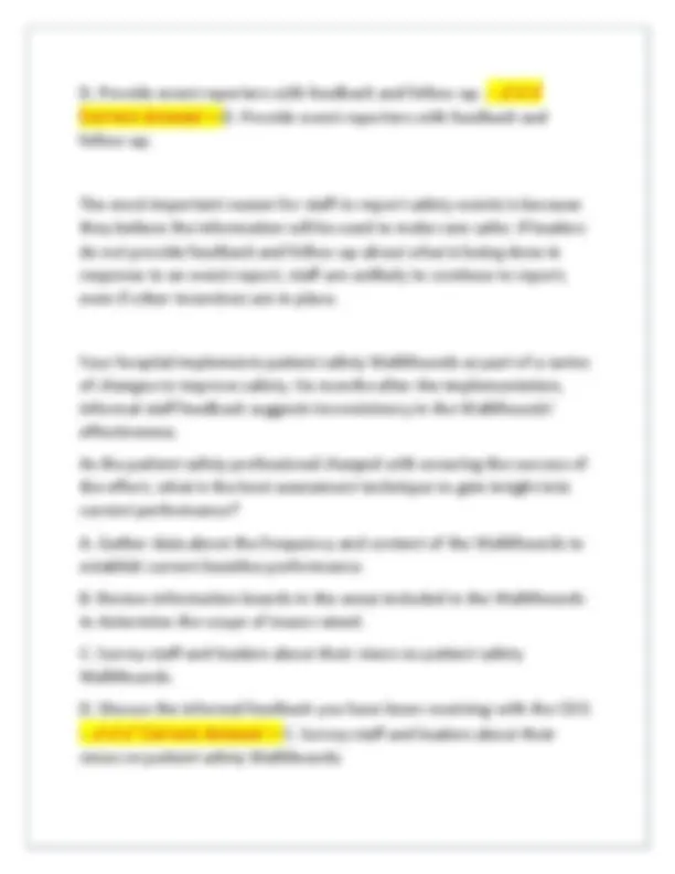 CPPS IHI Practice Exam: Patient Safety Questions & Answers | Quizzes ...