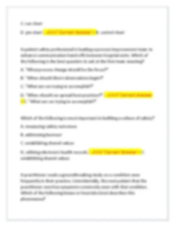 CPPS IHI Practice Exam: Patient Safety Questions & Answers | Quizzes ...