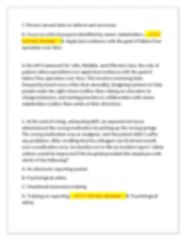 CPPS IHI Practice Exam: Patient Safety Questions & Answers | Quizzes ...