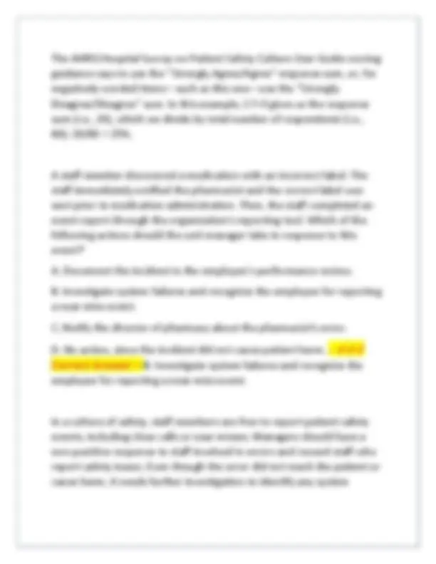 CPPS IHI Practice Exam: Patient Safety Questions & Answers | Quizzes ...