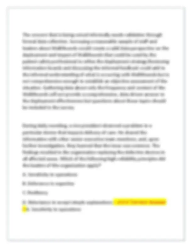 CPPS IHI Practice Exam: Patient Safety Questions & Answers | Quizzes ...