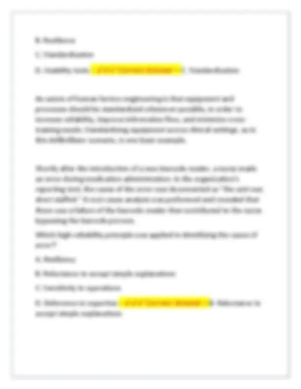 CPPS IHI Practice Exam: Patient Safety Questions & Answers | Quizzes ...