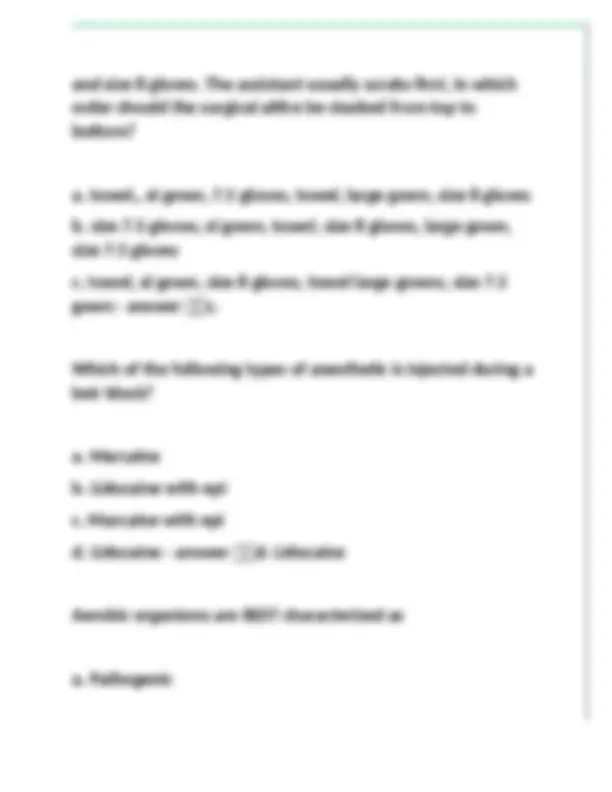 Surgical Technology Practice Exam: Multiple Choice Questions and ...