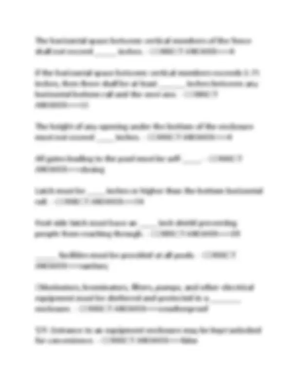 Wake County Swimming Pool Operations Permit: Test Questions and Answers ...