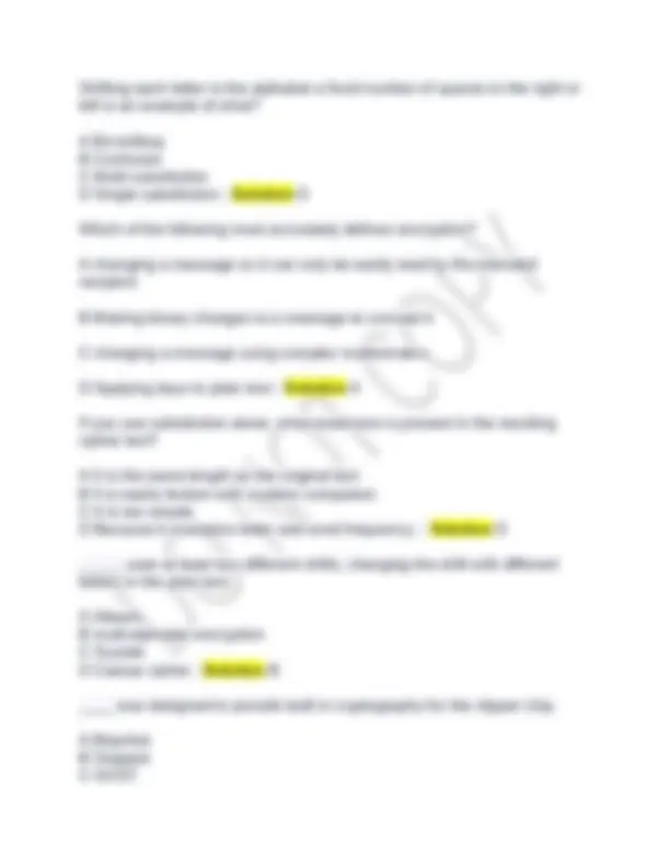 Cryptography Questions and Answers: A Comprehensive Guide | Exams Cryptography and System ...