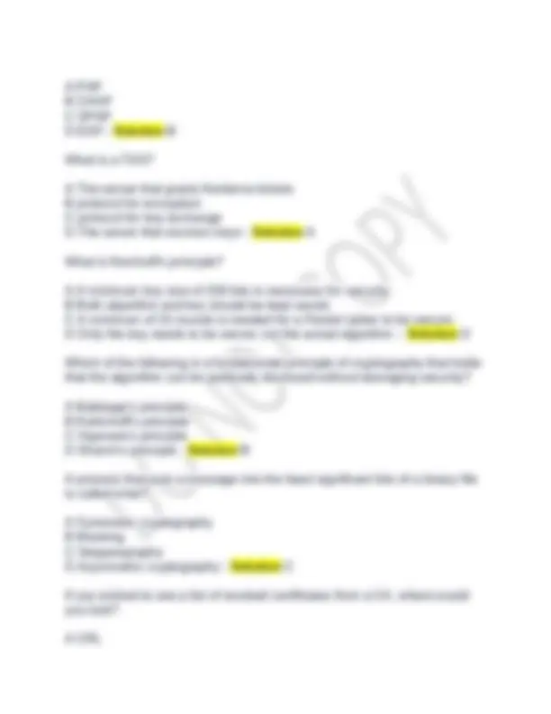 Cryptography Questions and Answers: A Comprehensive Guide | Exams Cryptography and System ...