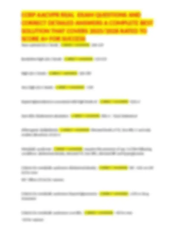 CCRP AACVPR Exam Questions and Answers: A Comprehensive Guide for 2025/ ...