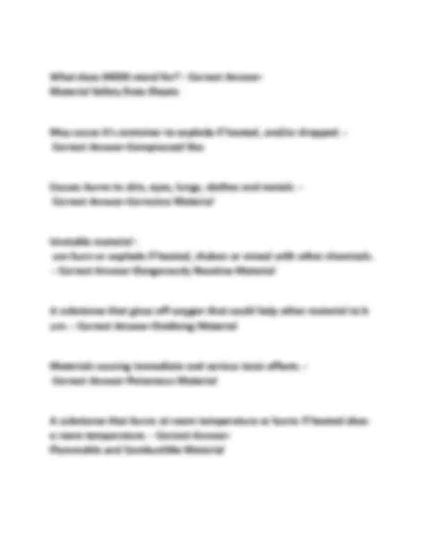 WHMIS Exam Questions and Answers: Workplace Hazardous Materials ...