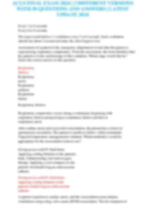 ACLS FINAL EXAM 2024 | 3 DIFFERENT VERSIONS WITH 50 QUESTIONS AND ...