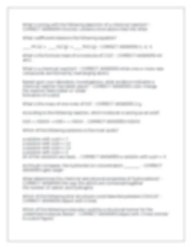 Physical Science Comprehensive Final Exam Questions and Answers | Exams ...