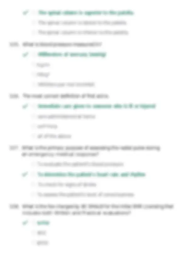 EMR Licensing and Protocols: Canadian Red Cross Actual Exam 2025 ...