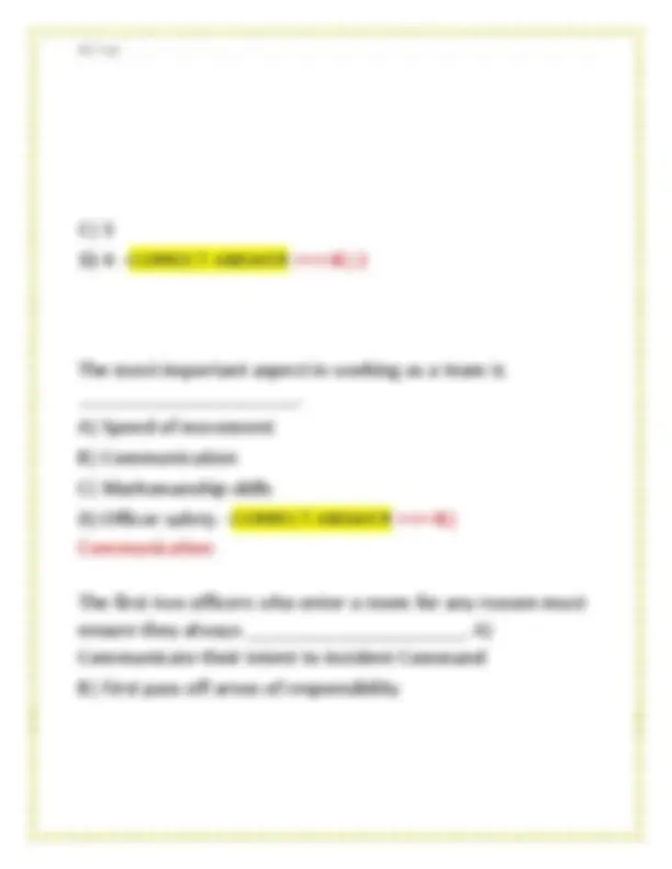 ALERRT Active Shooter Exam: Questions and Answers | Exams Law | Docsity