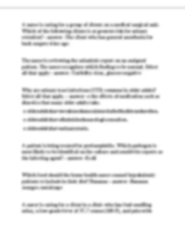 Urinary System: Multiple Choice Questions and Answers | Exams Nursing ...