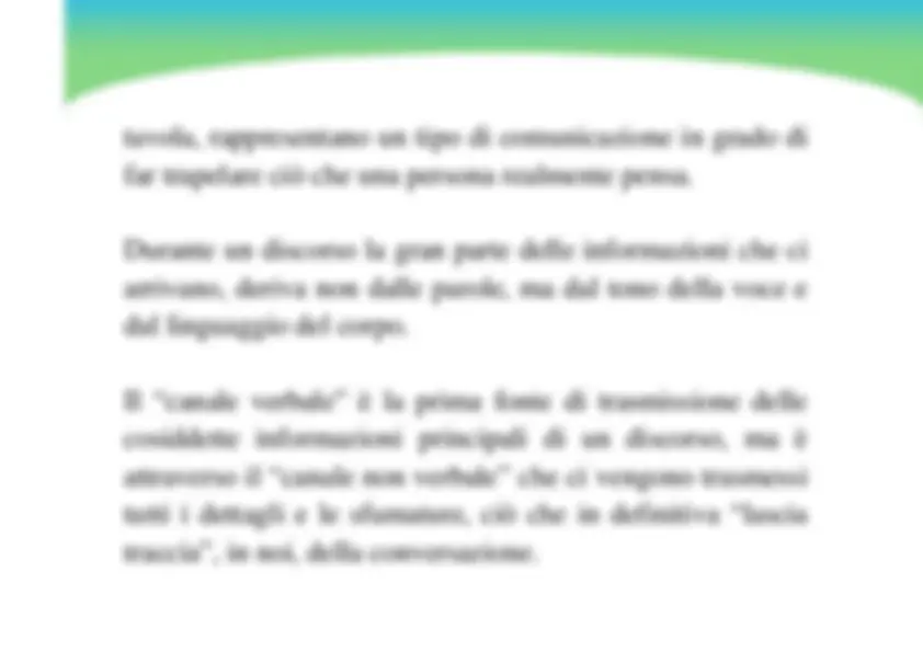 linguaggio del corpo, la comunicazione non verbale | Slide di ...