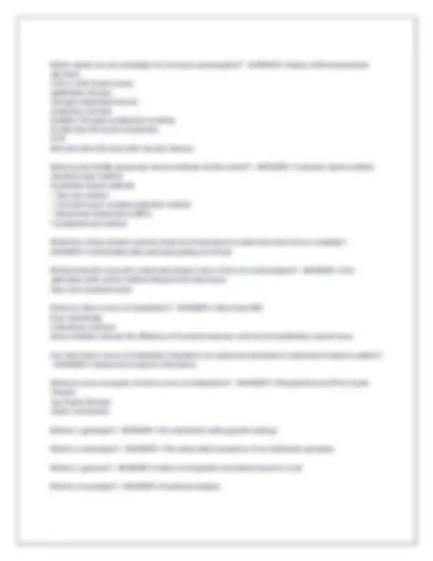 OB Final Exam Study Guide: 200+ Questions and Answers for 2024/2025 | Exams Nursing | Docsity