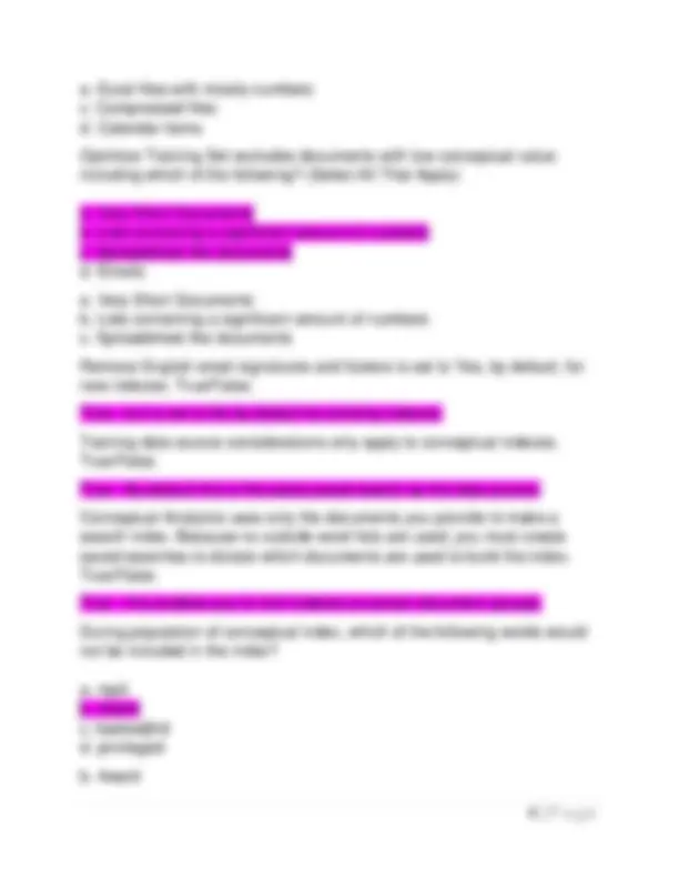 Relativity Analytics Specialist Exam 2025: Conceptual Indexing and ...