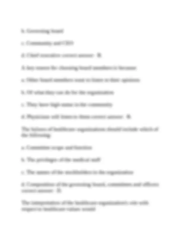 Practice ACHE BOG Test Questions with Complete Solutions | Exams ...