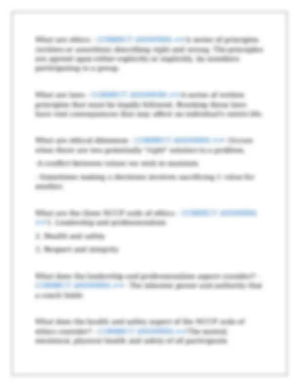 NCCP Ethical Decision Making: Questions and Answers | Exams Decision ...