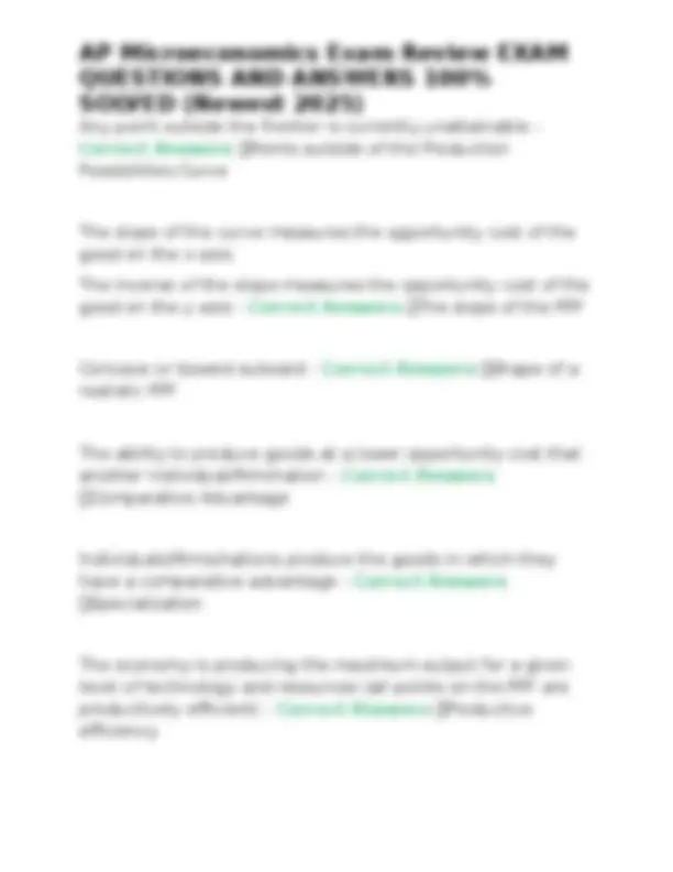 AP Microeconomics Exam Review: Questions and Answers | Exams Nursing ...