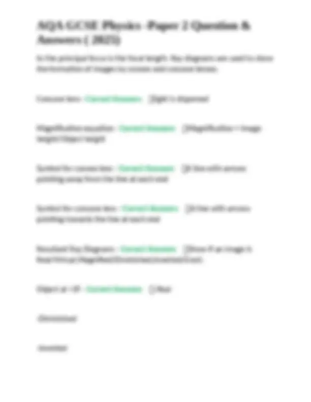 AQA GCSE Physics -Paper 2 Question & Answers ( 2025) | Exams Nursing ...