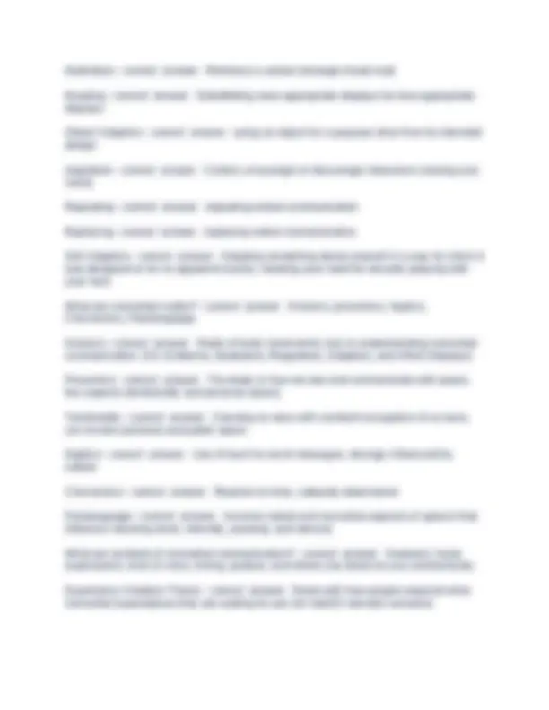 CMN 3V Midterm 1: Communication Concepts and Principles | Exams Nursing ...