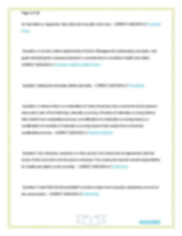 NCSO Exam: Health and Safety Terminology and Definitions | Exams ...