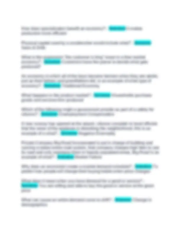 Economics Final Exam Questions and Answers: 2025 Update | Exams ...