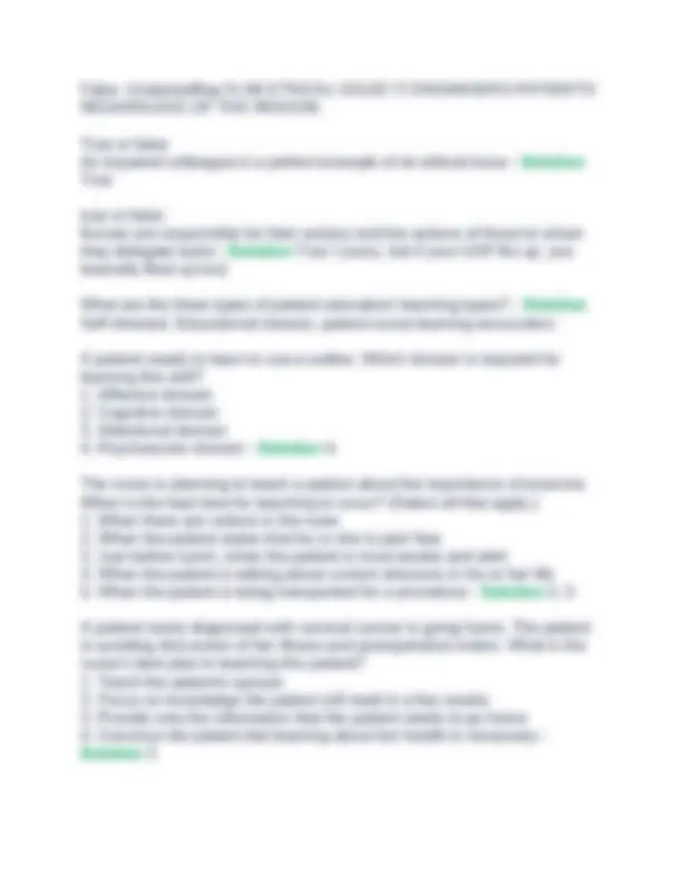 Nursing Fundamentals: Multiple Choice Questions and Answers | Exams ...