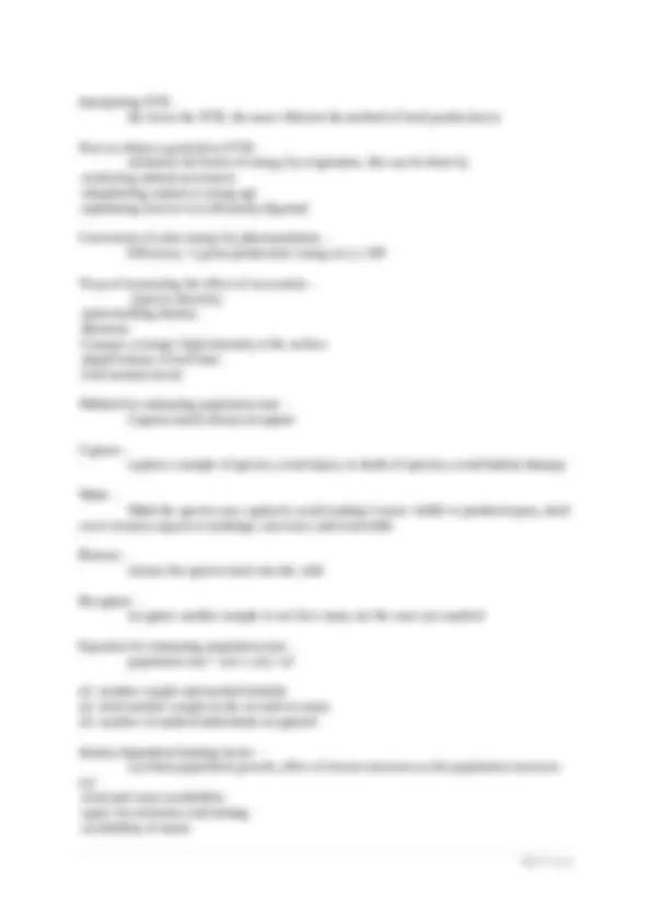 IB Biology Unit 4 Review: Population Ecology, Ecosystems, and ...