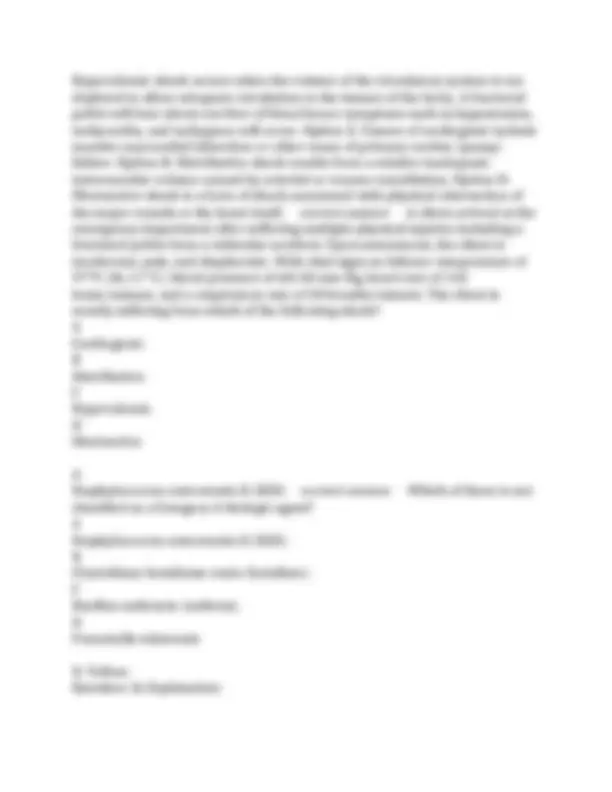 Disaster Nursing: NCLEX Questions and Answers | Exams Nursing | Docsity