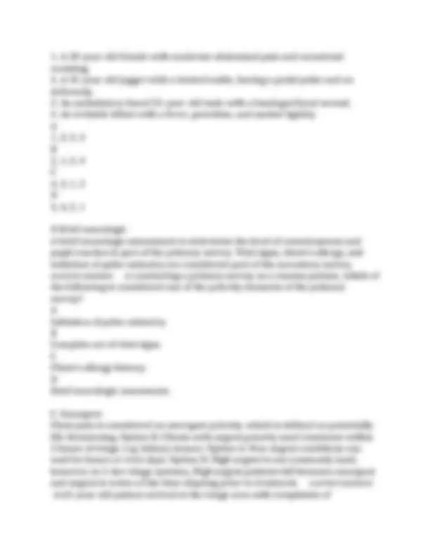 Disaster Nursing: NCLEX Questions and Answers | Exams Nursing | Docsity