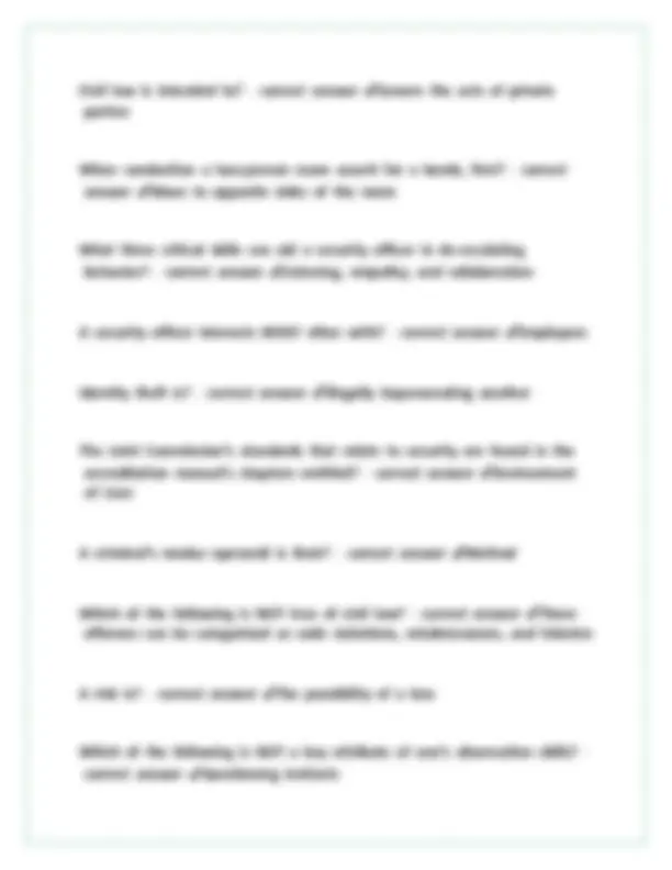 Complete 6th Edition Basic IAHSS Training 338 Questions with Verified ...