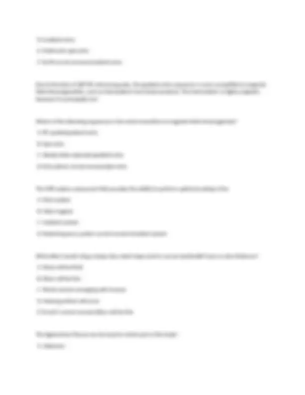 ARRT MRI Mock Registry: Multiple Choice Questions and Answers | Exams Nursing | Docsity