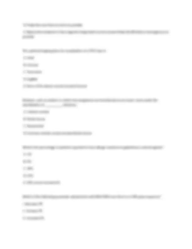 ARRT MRI Mock Registry: Multiple Choice Questions and Answers | Exams Nursing | Docsity