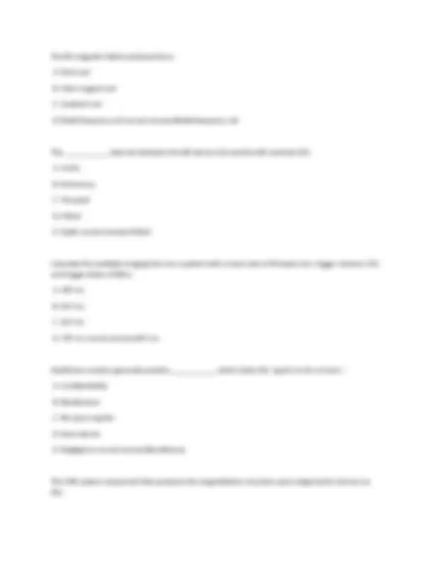 ARRT MRI Mock Registry: Multiple Choice Questions and Answers | Exams Nursing | Docsity