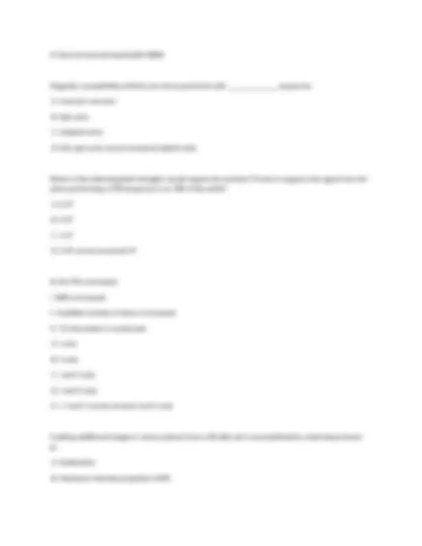 ARRT MRI Mock Registry: Multiple Choice Questions and Answers | Exams Nursing | Docsity