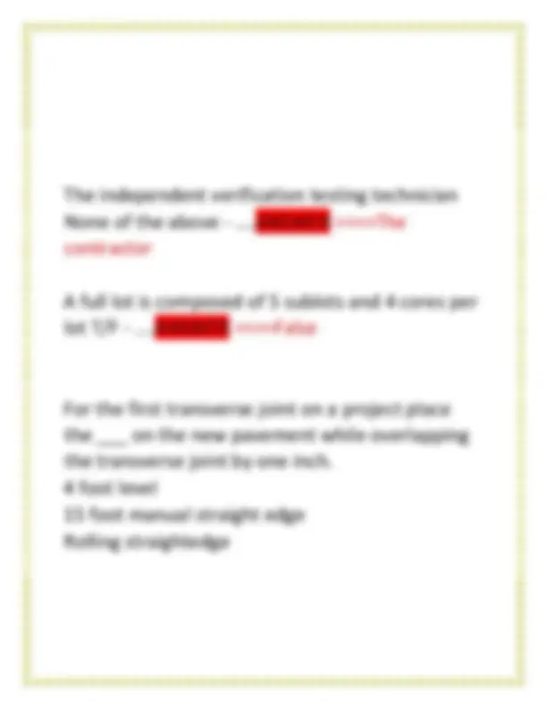 Asphalt Paving Level 1 Certification Exam Questions and Answers | Exams ...