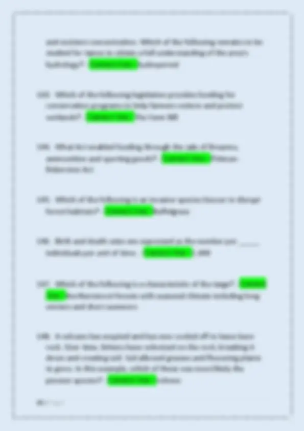 Ducks Unlimited Ecology Test: 150 Questions and Answers | Exams ...