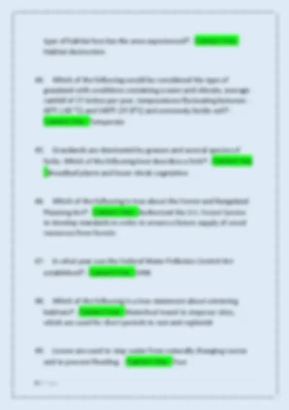 Ducks Unlimited Ecology Test: 150 Questions and Answers | Exams ...