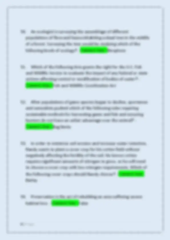 Ducks Unlimited Ecology Test: 150 Questions and Answers | Exams ...