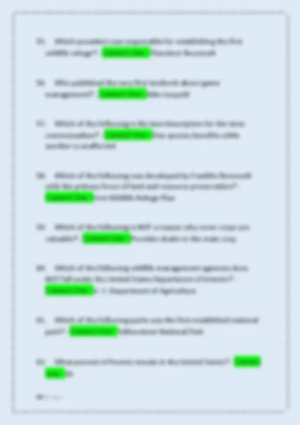 Ducks Unlimited Ecology Test: 150 Questions and Answers | Exams ...