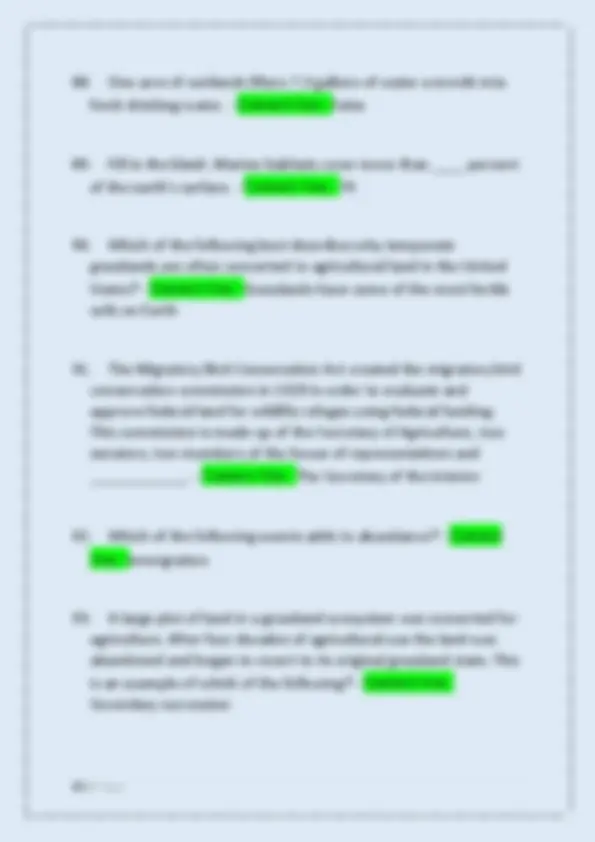 Ducks Unlimited Ecology Test: 150 Questions and Answers | Exams ...