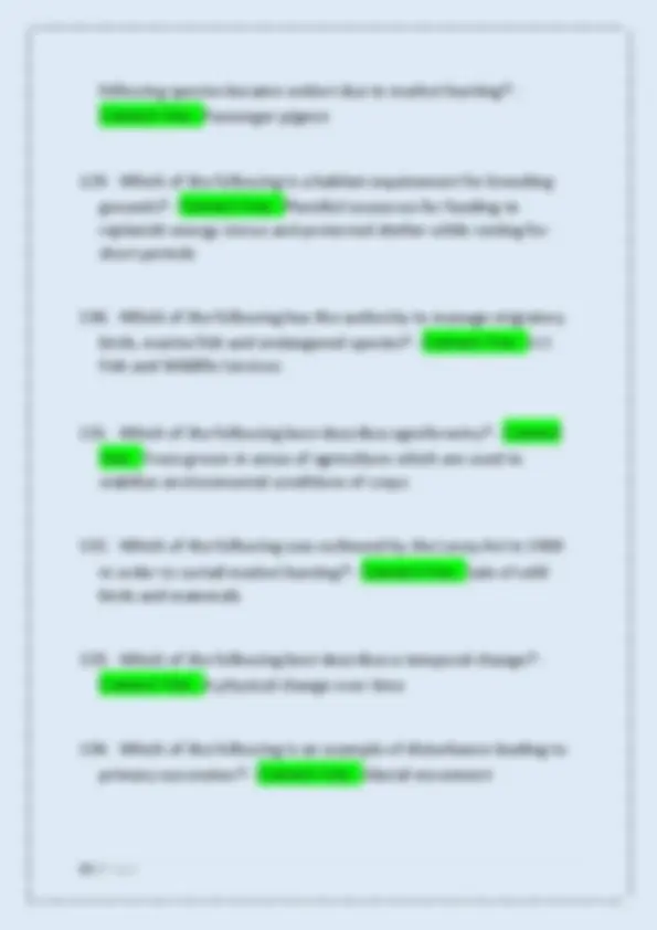 Ducks Unlimited Ecology Test: 150 Questions and Answers | Exams ...