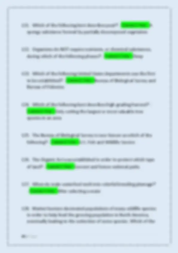 Ducks Unlimited Ecology Test: 150 Questions and Answers | Exams ...